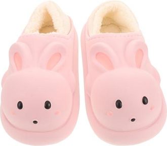 Valiclud Abaodam Pantoufles DInt&eacute;rieur pour Femmes en Peluche Lapin Rose Semelle &Eacute;paisse Antid&eacute;rapante Pantoufles Chaudes et Souples Taille 38-39 Confort Hiver