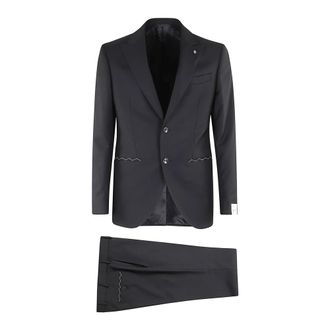 Luigi Bianchi Mantova Eleganter Anzug f&uuml;r Herren - - Suits - Herren - Blau - 2XL