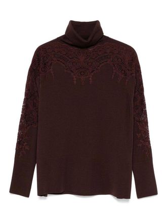 Ermanno Scervino Pull Col Roul&eacute; - Marron