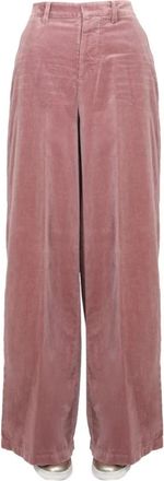 Dsquared2 Femme, Pantalons, Rose, Taille: 34 FR Velvet Wide-Leg Pants