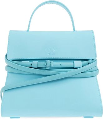 Moschino Femme, Sacs, Bleu, Taille: ONE Size Sac &agrave; main avec logo