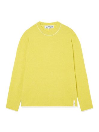 Sunnei Pull Col Rond - Jaune