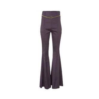 Elisabetta Franchi Damen, Hosen, Lila, XLGr&ouml;&szlig;e