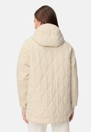 Camel Active Steppjacke mit Kapuze Langarm Markenlabel