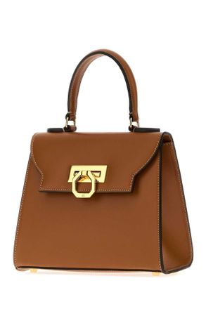 Carbotti Erika Top Handle Bag - Tan