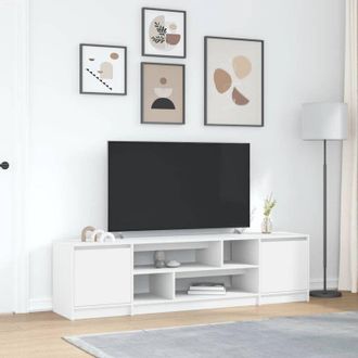 vidaXL Vidaxl - Meuble tv blanc 188,5x41x50 cm bois ding&eacute;nierie