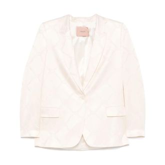 Twinset Wei&szlig;es Jackenset - - Jackets - Damen - Wei&szlig; - M