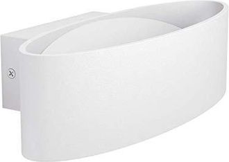 Eglo LED Wandlampe Maccacari, 1 flammige Wandleuchte, Minimalismus, Wandstrahler innen aus Aluminium, Stahl und Kunststoff, Wohnzimmerlampe, Flurlampe in W