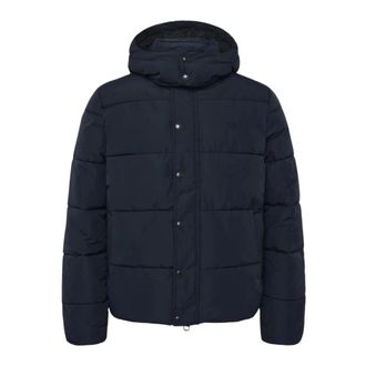 Superdry Premium Hood Puffer Jacke - - Jackets - Herren - Blau - S