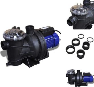 vidaXL Pool- & Whirlpool-Filter - Schwimmbadpumpe Umw&auml;lzpumpe Poolpumpe Pumpe elektronik blau 1200W