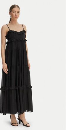 Michael Kors Sommerkleid MS683E37R3 Schwarz Relaxed Fit
