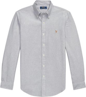 Ralph Lauren Homme, Chemises, Bleu, Taille: M Iconic Oxford Custom Fit Shirt