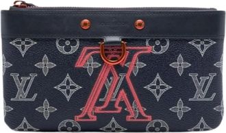 Louis Vuitton Pre-owned Pochette en toile Monogram - Femme - Pre-owned - Bleu - Taille: ONE Size