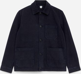 Arket Overdyed-Overshirt Aus Twill -Blau