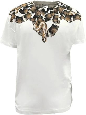 Marcelo Burlon Homme, Tops, Blanc, Taille: XL Short Sleeve T-Shirt