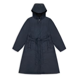 Rains Navy A-Linie Regenjacke - - Jackets - Damen - Blau - M
