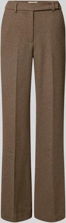 Stefanel High Waist Stoffhose aus Wolle mit Bundfalte