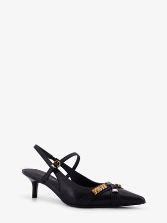 Pinko Womens Leather Pumps Gloria 18 Black High Heel Shoes