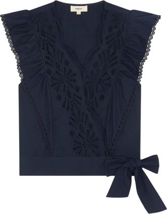 Suncoo Femme, Tops, Bleu, Taille: 42 FR Lila Top