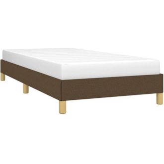 vidaXL Cadre de lit sans matelas marron fonc&eacute; 90x190 cm tissu vidaXL
