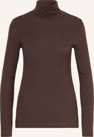 Hanro Rollkragenshirt Ultralight Wool braun