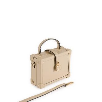 Karl Lagerfeld Sac &agrave; main forme coffre en cuir