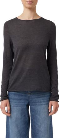 Comma Leicht transparenter Feinstrickpullover