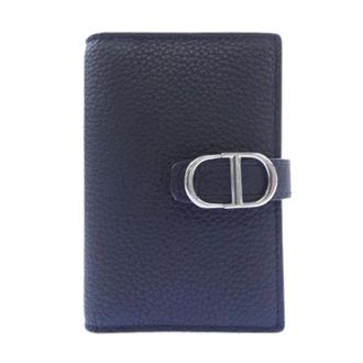 Dior Pre-owned Normandie &Eacute;tui &agrave; cartes en cuir de veau - Femme - Pre-owned - Bleu - Taille: ONE Size