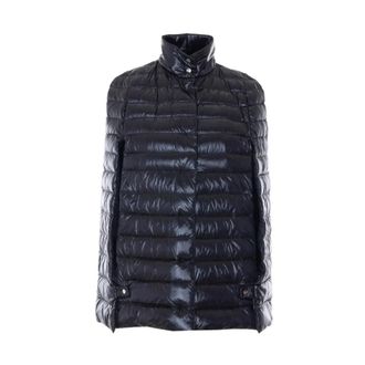 Herno Cape aus Nylon Ultralight und Lady Alternative Pelz - - Jackets - Damen - Schwarzk - L
