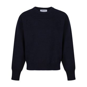 Alexander McQueen Wollpullover mit Rundhalsausschnitt - - Knitwear - Herren - Blau - L