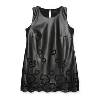 Fiorella Rubino Femme, Robes, Noir, Taille: 48 FR Robe Courte &agrave; D&eacute;tails Floraux