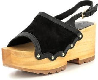 Kickers WEDGE WOOD,SANDALE FEMME NOIR, 38 EU