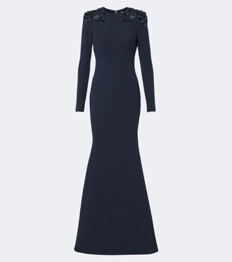 Rebecca Vallance Verzierte Robe Adrienne aus Cr&ecirc;pe