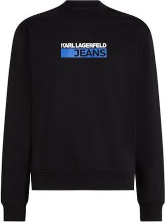 Karl Lagerfeld Karl Lagerfeld Jeans, Homme, Sweat À Logo Régulier, Coupe Régulier, Noir, XL