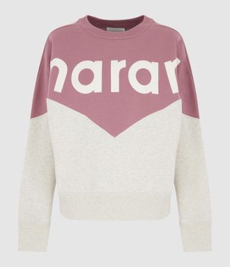 Isabel Marant Sweat Shirt Houston Mauve Mist Ecru