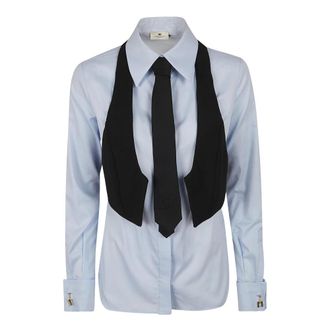 Elisabetta Franchi Damen, Blusen & Hemden, Schwarzk, XSGr&ouml;&szlig;e