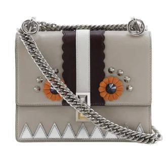 Fendi Pre-owned Cuir sacs-fendi - Femme - Pre-owned - Gris - Taille: ONE Size