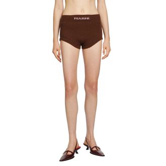 Marni Wool Cashmere Logo Briefs
