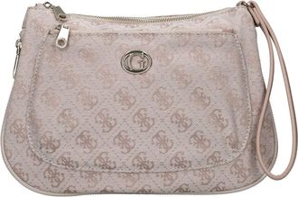 Guess Femme, Sacs, Rose, Taille: ONE Size Beauty Case en tissu avec imprim&eacute; logo 4G