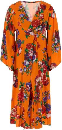 Moschino Femme, Robes, Multicolore, Taille: 36 FR Robe en jersey imprim&eacute;