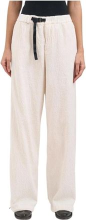 White Sand Femme, Pantalons, Beige, Taille: 40 FR Pantalon Large en Velours C&ocirc;tel&eacute; avec D&eacute;tail Ceinture