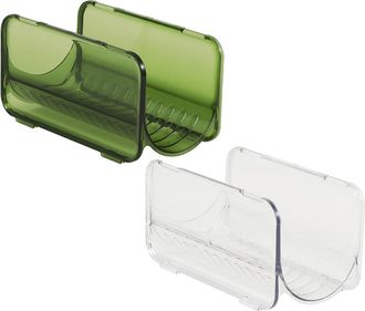 SOLUSTRE 2 St&uuml;ck Stapelbarer Wasserflaschenhalter aus PP Transparenter Flaschenorganizer f&uuml;r Schrank und K&uuml;chenaufbewahrung Platzsparend und Robust