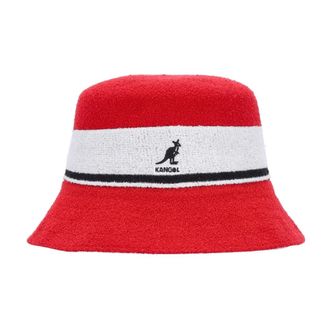 Kangol Gestreifter Eimerhut in Scharlachrot - - Accessories - Herren - Rot - S