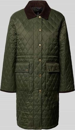 Barbour Regular Fit Steppmantel mit Druckkn&ouml;pfen