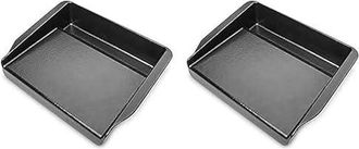 Weber 6609 Backblech, Schwarz, 31,8 x 24,9 x 7 cm (Packung mit 2)