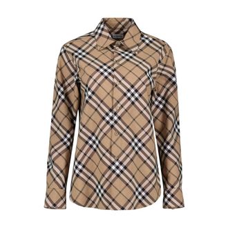 Burberry Vintage Karo-Hemd - - Blouses & Shirts - Damen - Beige - M
