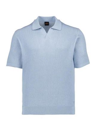 Boss Orange by Hugo Boss BOSS Orange Herren Polo-Shirts blau meliert