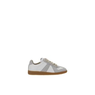 Maison Margiela Femme, Chaussures, Blanc, Taille: 40 EU Bos Taurus Low Top Baskets