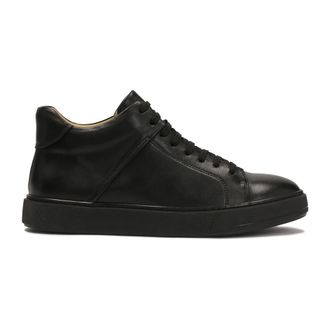 Kazar Minimalistische Herren-Sneaker aus glattem Leder - - Shoes - Herren - Schwarzk - 41 EU