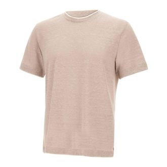 Eleventy Homme, Tops, Beige, Taille: L T-shirt ras du cou